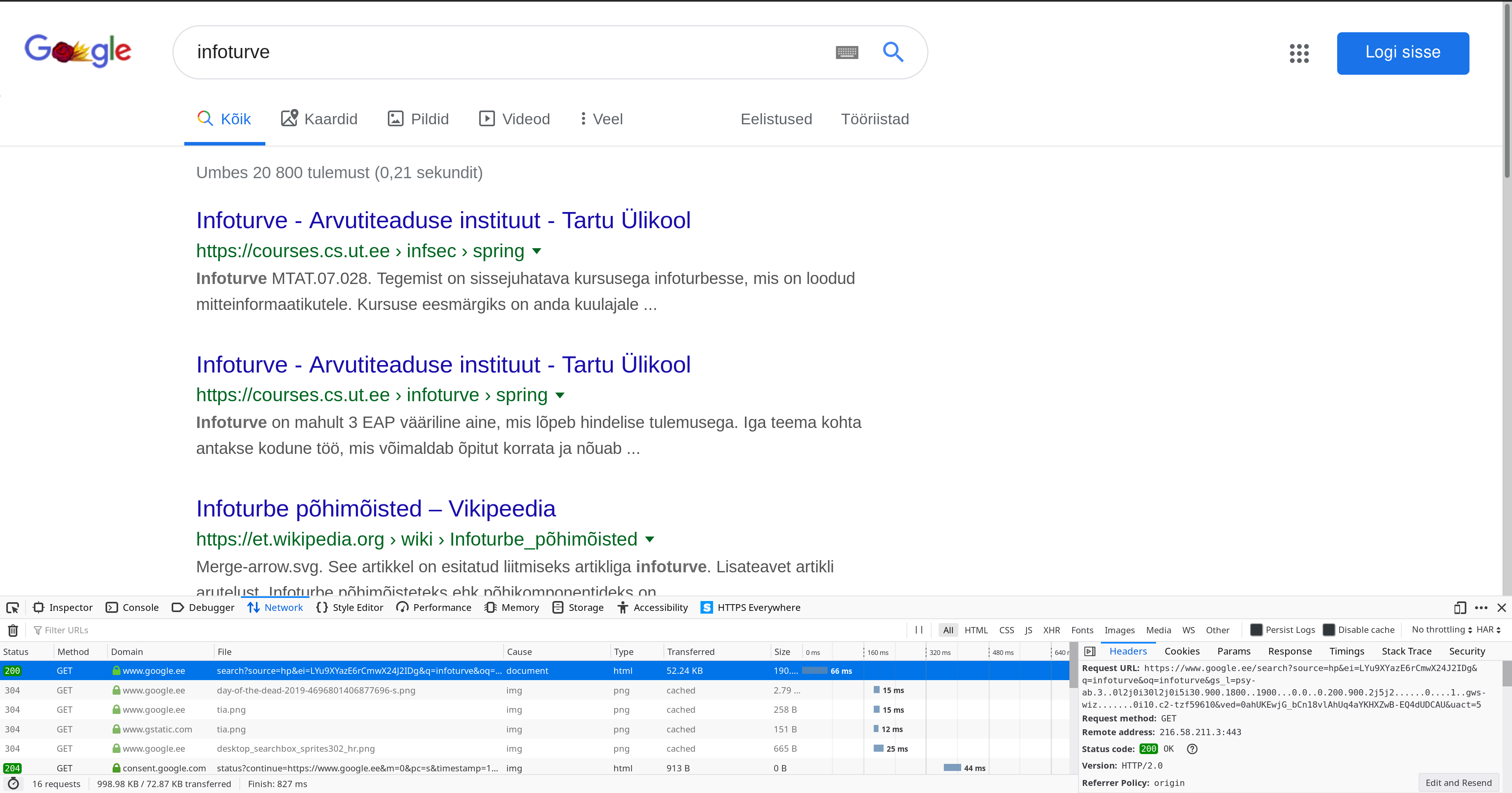 Infoturve koolis - Kursused - Arvutiteaduse instituut